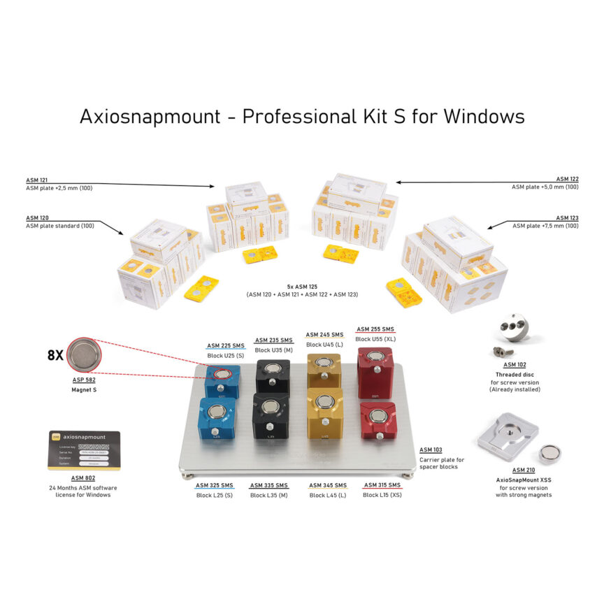 AxioSnapMount Professional Kit S (Windows) 🔨 SAM Präzisionstechnik GmbH
